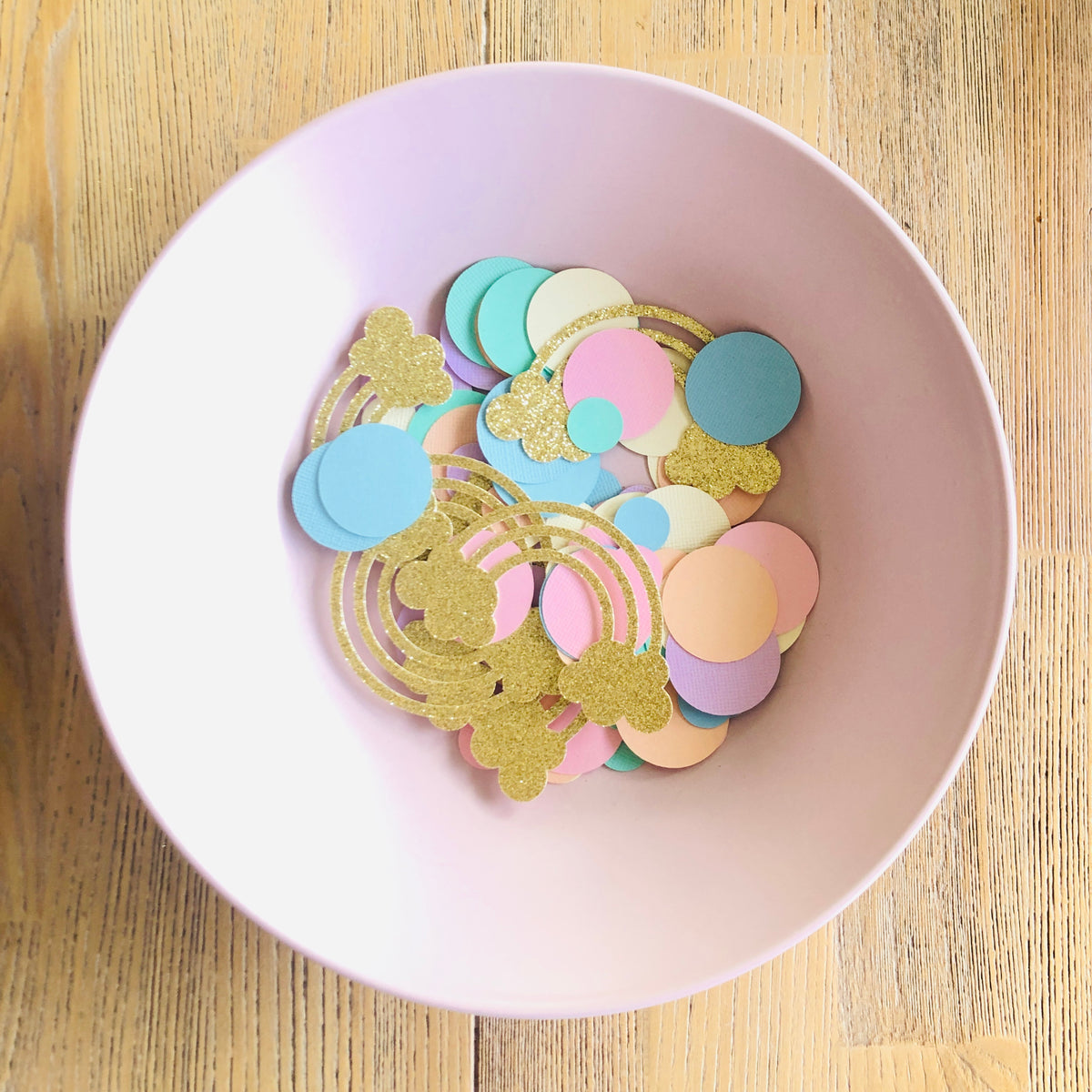 Pastel Rainbow Confetti, Table Scatters, Table Sprinkle – Handcrafted ...