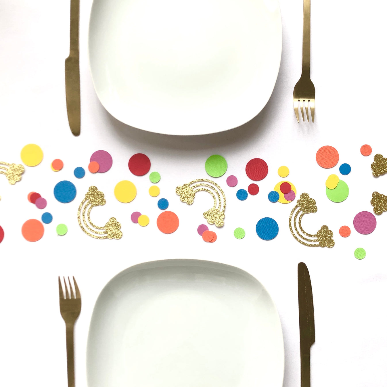 Rainbow Confetti, Table Scatters, Table Sprinkle – Handcrafted by Bel