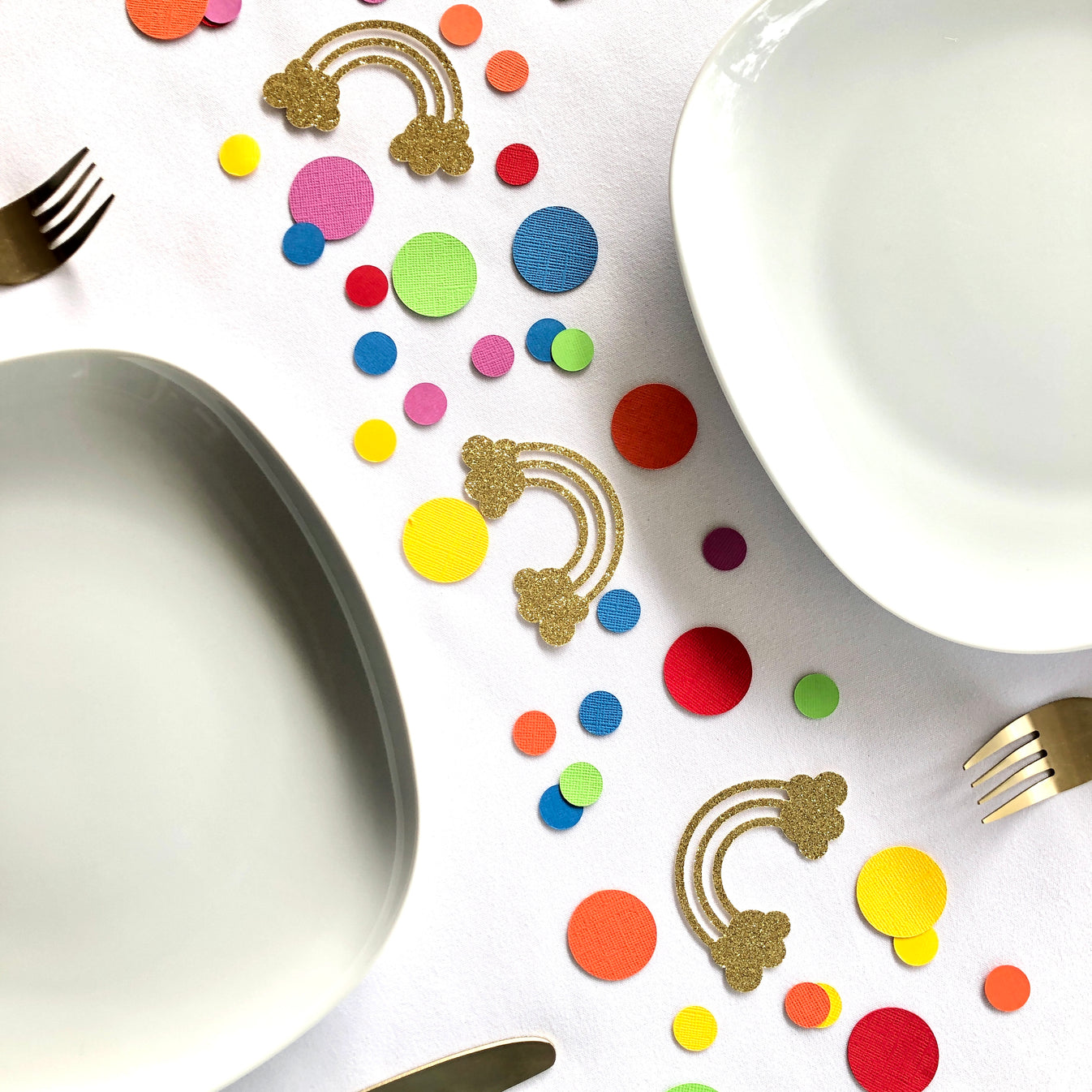 Rainbow Confetti, Table Scatters, Table Sprinkle – Handcrafted by Bel